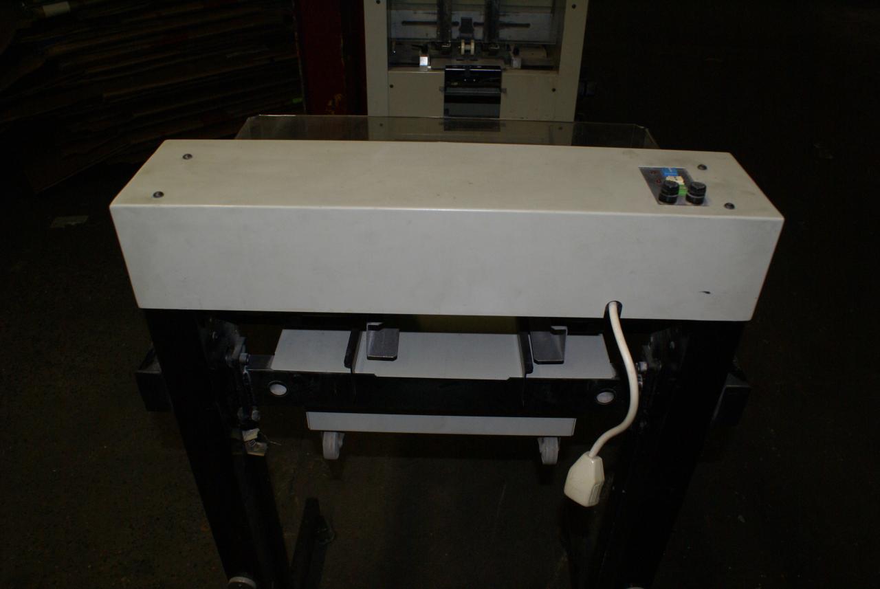 Lot #35: Bourg A14 Collator, Stitcher, Folder, Stacker with Double Bins ...